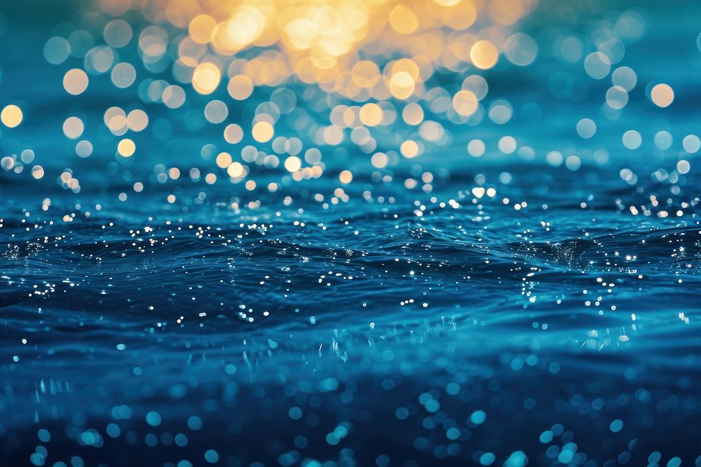 Blue ocean surface pattern bokeh | Free Photo - rawpixel