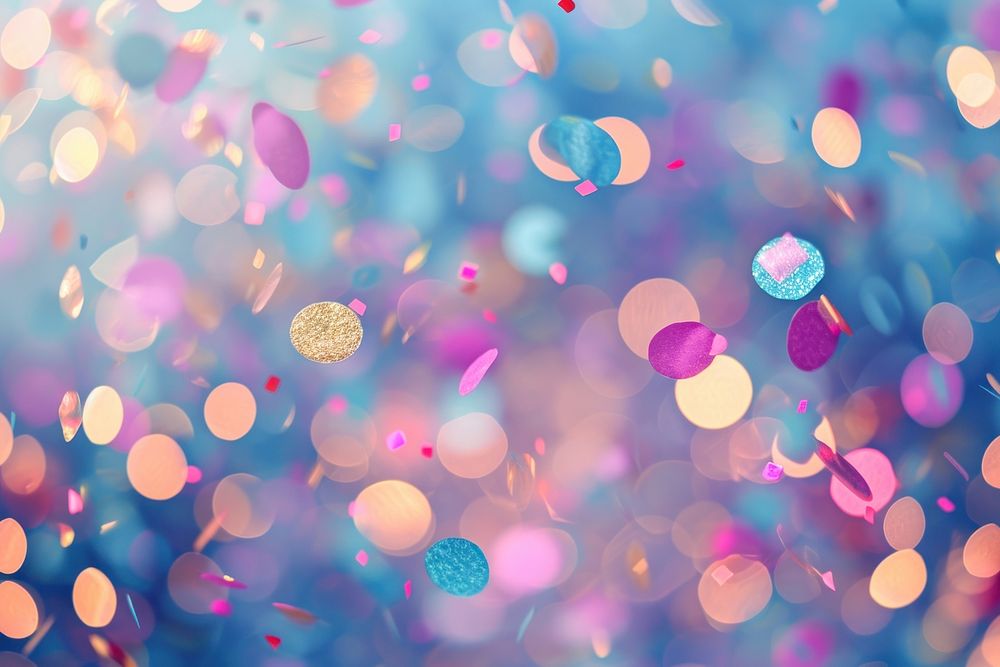 Colorful party confetti pattern bokeh | Premium Photo - rawpixel