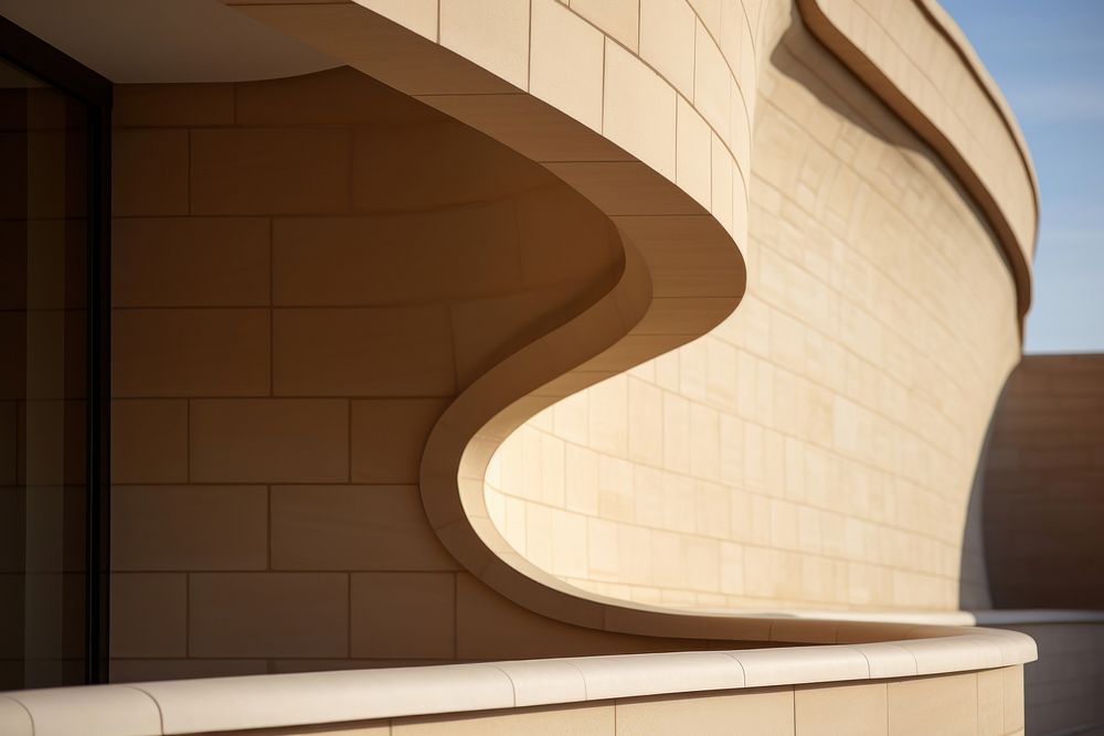 Architecture building curve daylighting. AI | Premium Photo - rawpixel