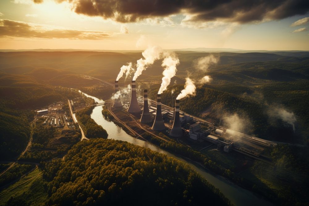 Coal power plant architecture outdoors | Premium Photo - rawpixel