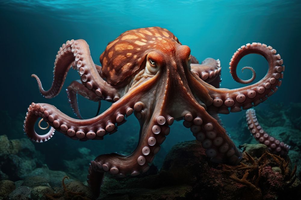 Octopus animal invertebrate cephalopod. | Free Photo - rawpixel