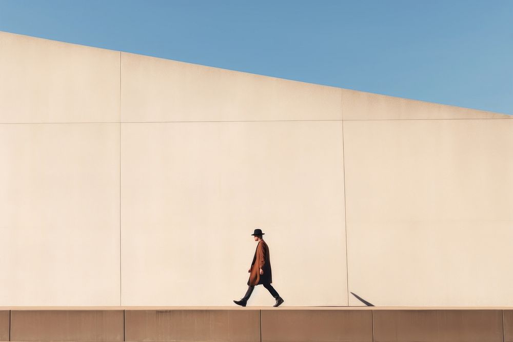 Person walking architecture adult wall. | Free Photo - rawpixel