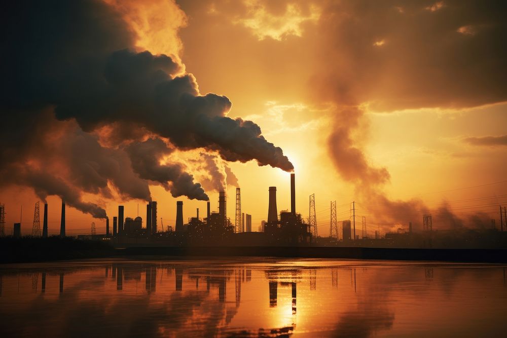 Pollution smoke architecture outdoors. AI | Premium Photo - rawpixel