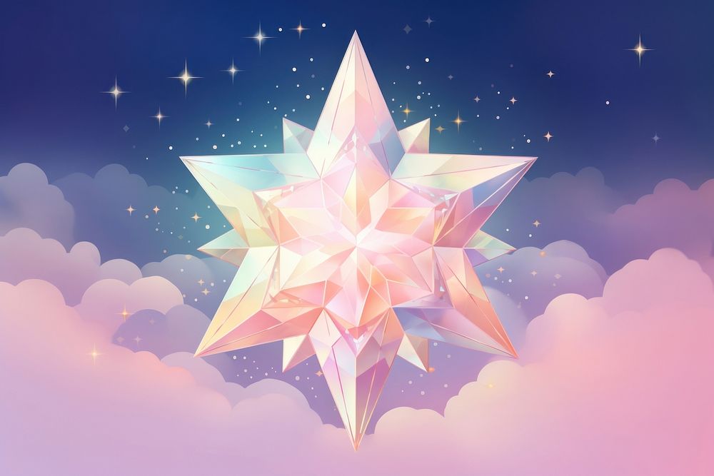 Star shape night sky crystal | Premium Photo Illustration - rawpixel