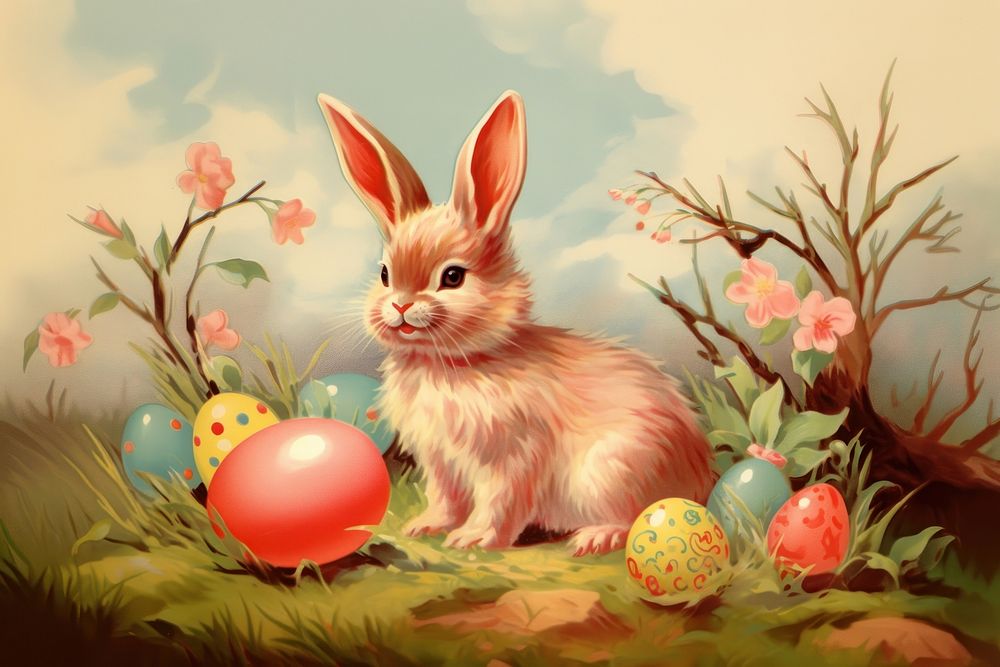 Rodent animal mammal easter. | Free Photo Illustration - rawpixel