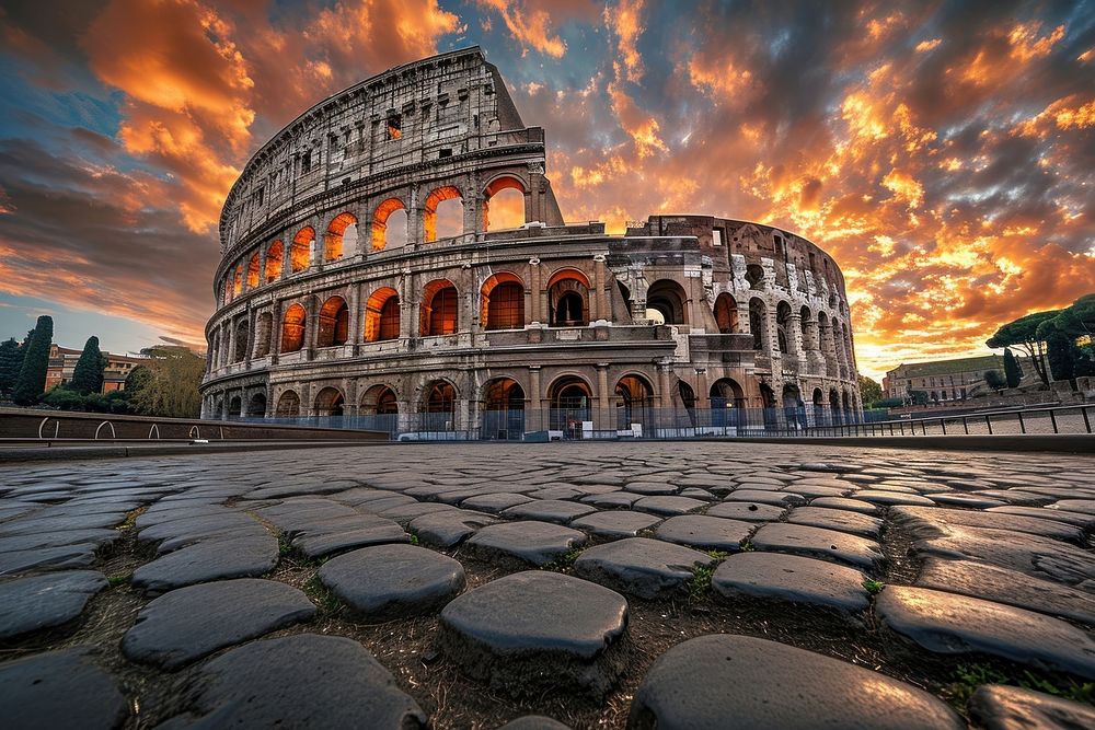 Landmark architecture amphitheater amphitheatre. | Free Photo - rawpixel