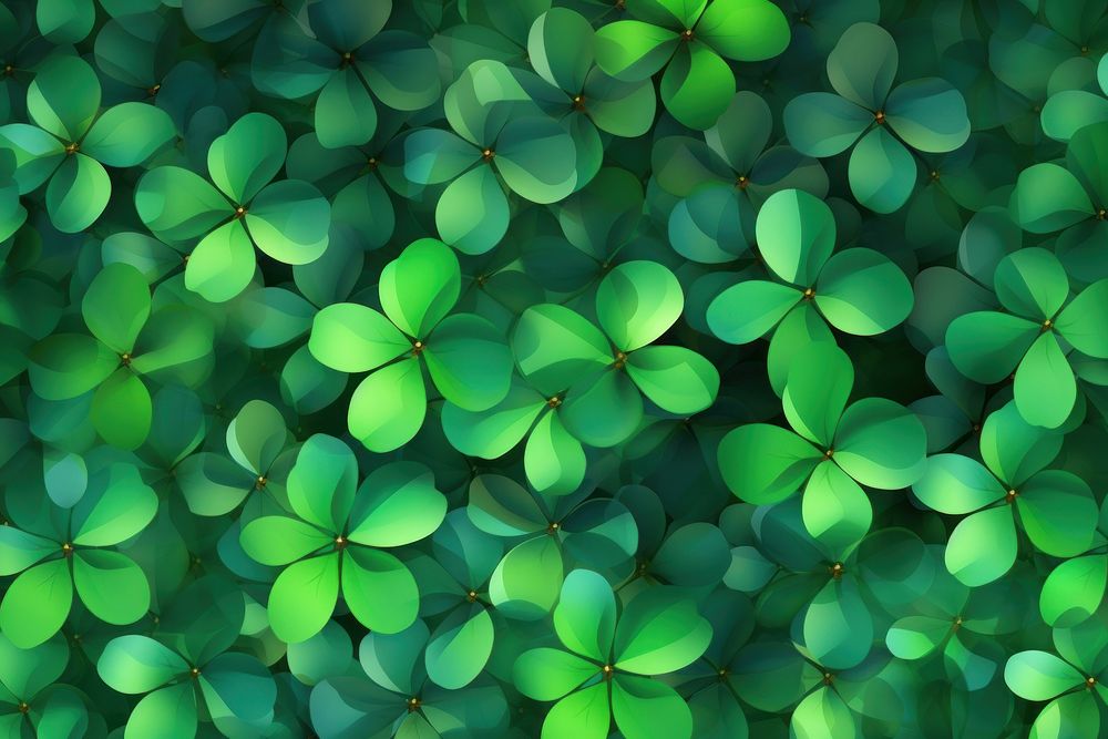 Cute abstract clover green background | Premium Photo Illustration ...