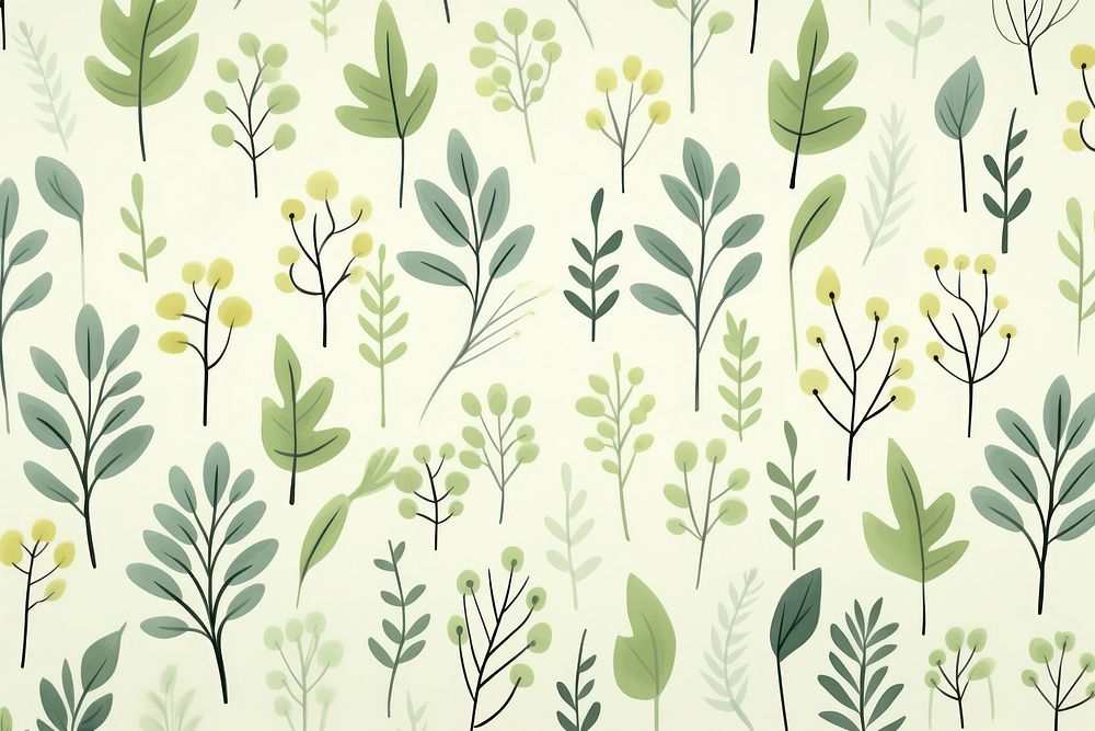 Cute simple green botanical background | Premium Photo Illustration ...