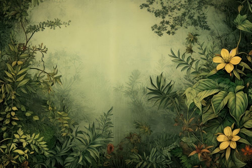 Green botanical vintage background backgrounds | Premium Photo Illustration - rawpixel