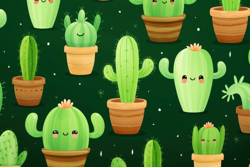Green cute cactus theme abstract | Premium Photo Illustration - rawpixel