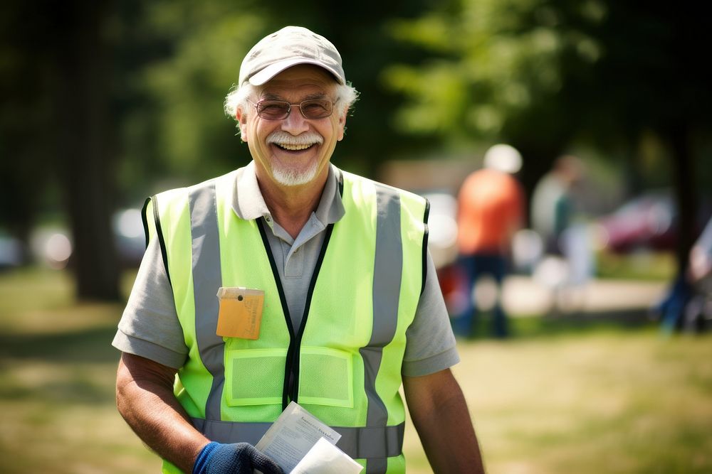 Volunteer portrait hardhat helmet | Free Photo - rawpixel