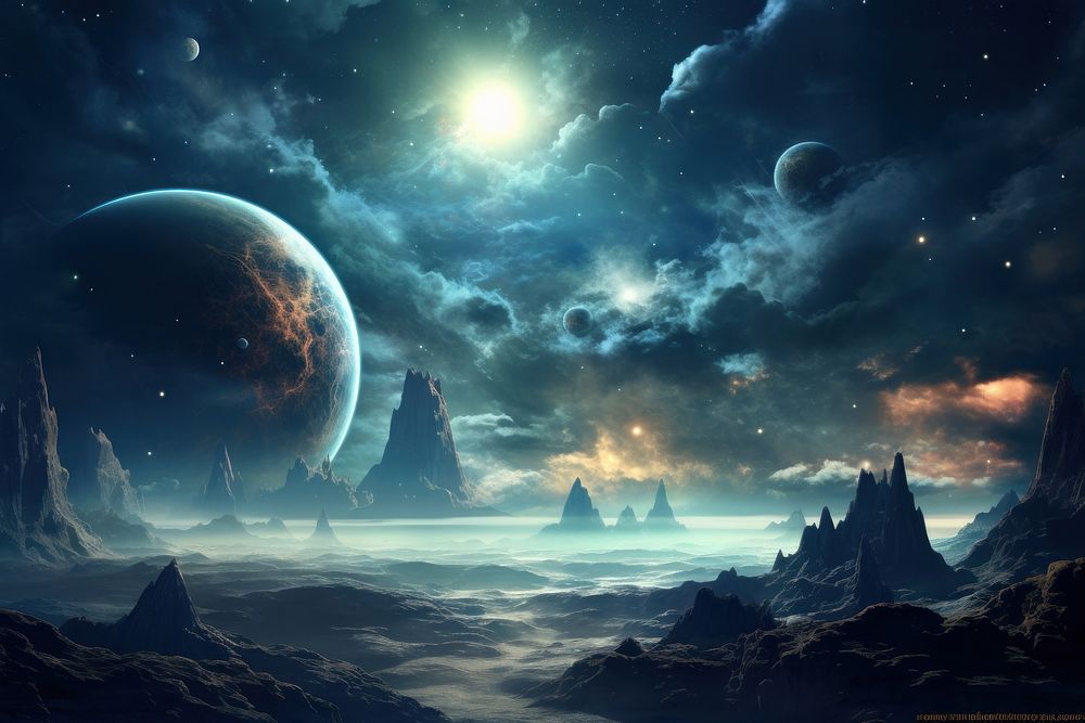 Astronomy landscape universe outdoors | Free Photo Illustration - rawpixel