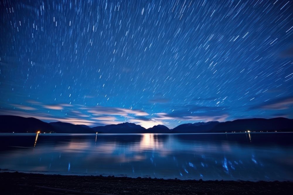 Astronomy night sky landscape. | Free Photo - rawpixel
