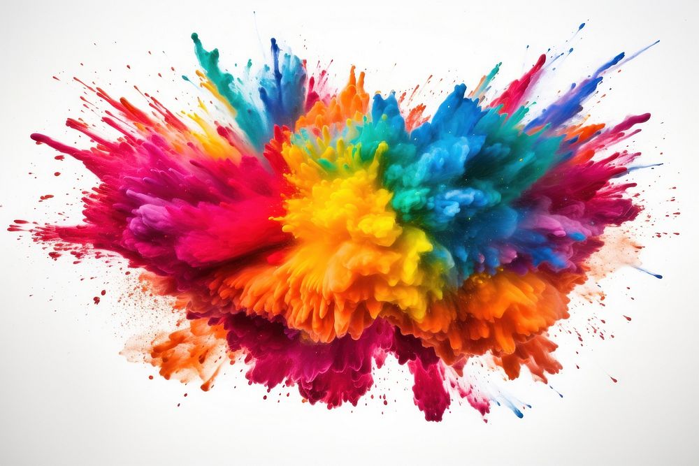 White background splattered creativity exploding. | Premium Photo ...