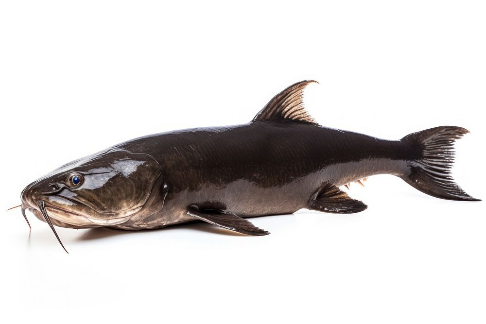 Catfish animal white background underwater. | Premium Photo - rawpixel