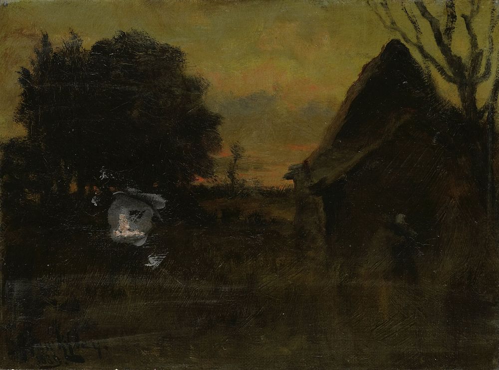 'At sundown' (1889) Arthur Hawksley | Free Photo Illustration - rawpixel