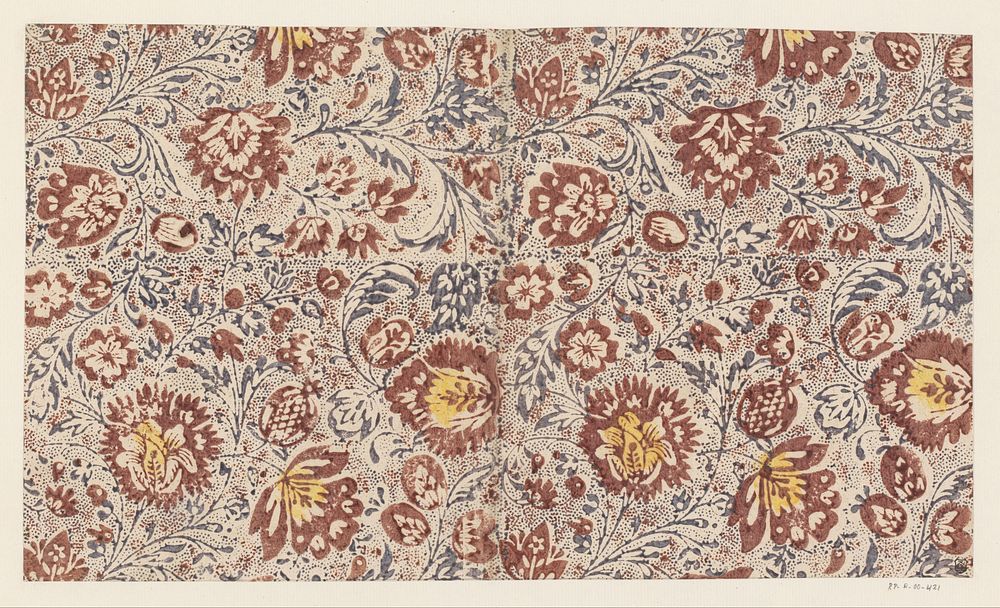 Blad met strooipatroon van ranken | Free Photo Illustration - rawpixel