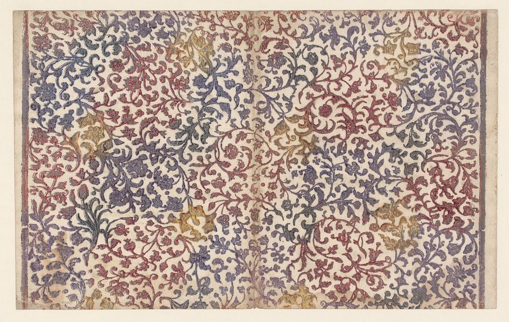 Blad met strooipatroon van ranken | Free Photo Illustration - rawpixel