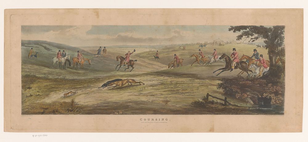 Twee windhonden jagen op een | Free Photo Illustration - rawpixel