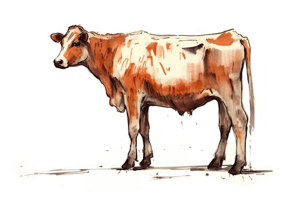 Cow livestock mammal cattle. | Free Photo Illustration - rawpixel