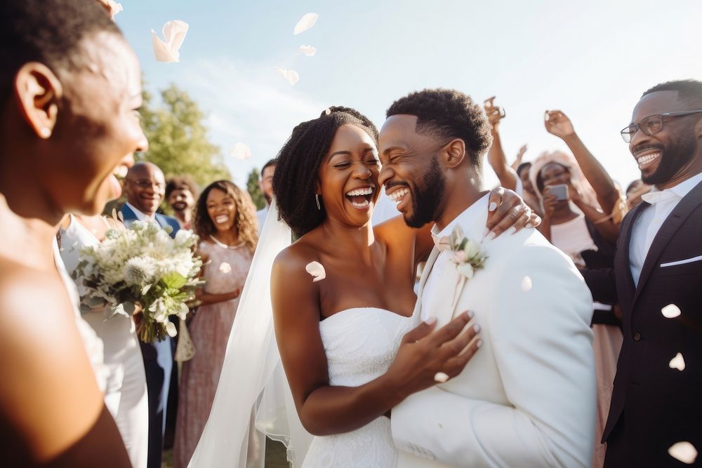 African American couple Wedding wedding | Free Photo - rawpixel