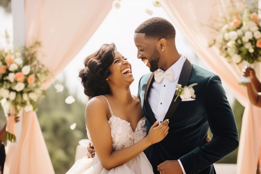 African American couple Wedding wedding | Free Photo - rawpixel