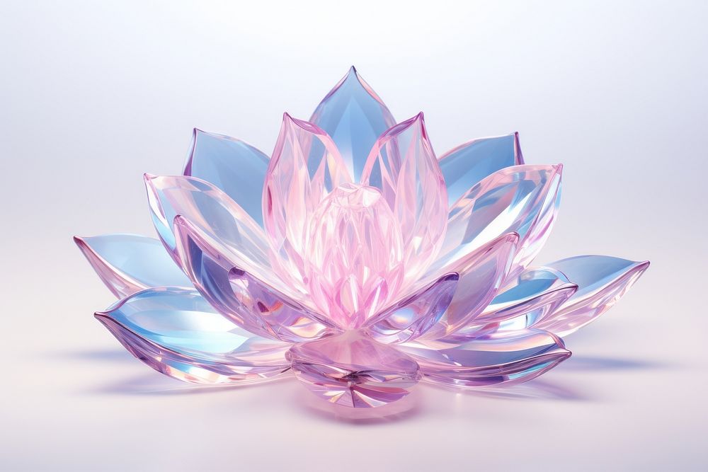 Lotus crystal flower petal. | Free Photo Illustration - rawpixel
