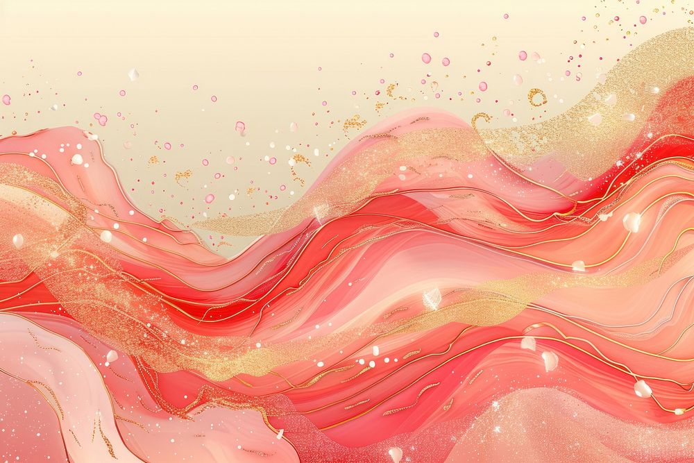 Water wave backgrounds red art. | Premium Photo Illustration - rawpixel