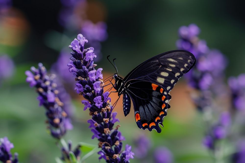 Butterfly eating nectar lavender insect | Premium Photo - rawpixel