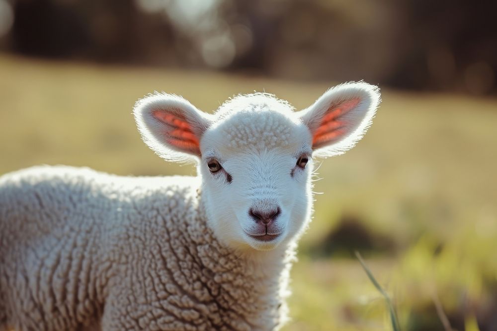 Lamb standing field livestock animal | Free Photo - rawpixel