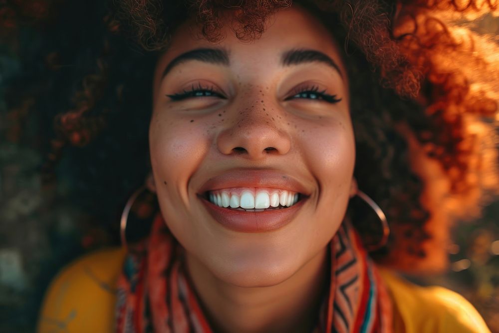 Woman smiling laughing teeth smile. | Premium Photo - rawpixel