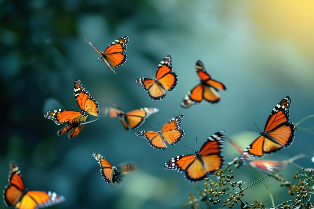 Group butterfly animal insect flying. | Premium Photo - rawpixel