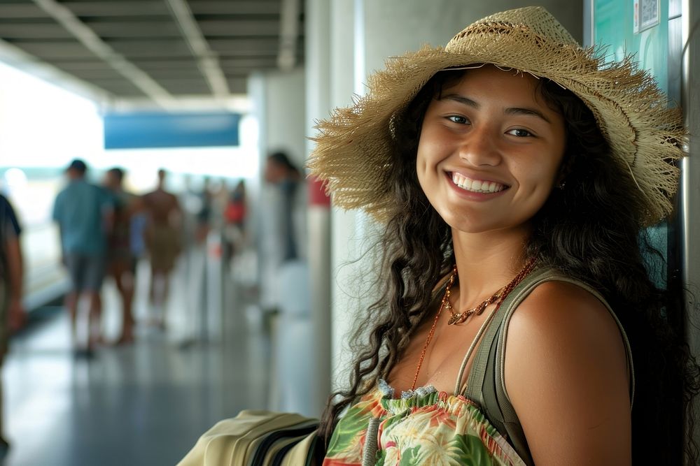 Happy Samoan girl standing portrait | Free Photo - rawpixel