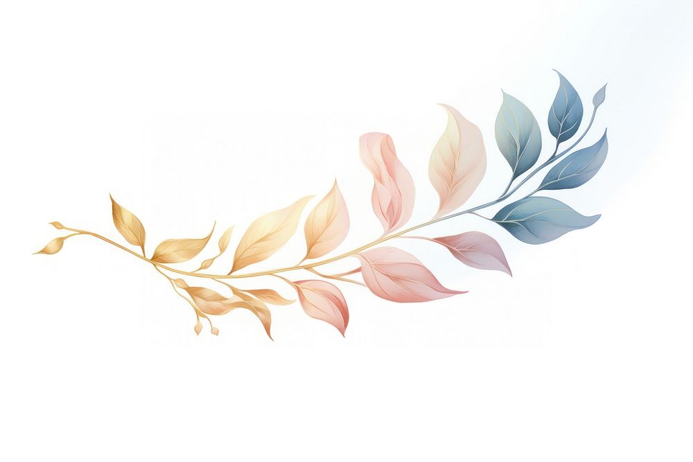 Leaf pattern line art | Free Photo Illustration - rawpixel