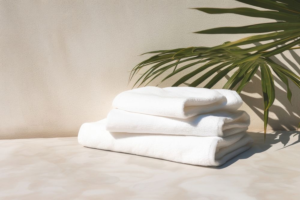 White towels relaxation textile hygiene. | Free Photo - rawpixel