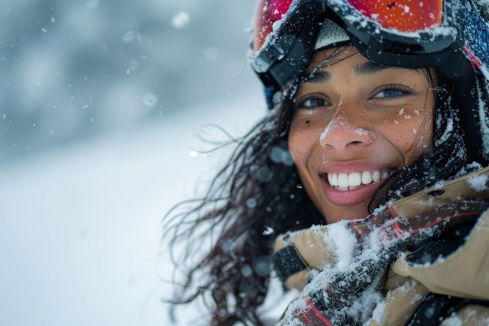 Young Samoan woman snow photography | Premium Photo - rawpixel