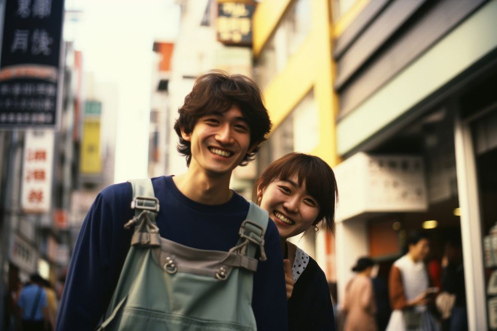 Happy Backpackers tokyo photo city | Free Photo - rawpixel
