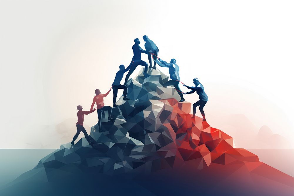 Teamwork adult togetherness cooperation. AI | Premium Photo ...