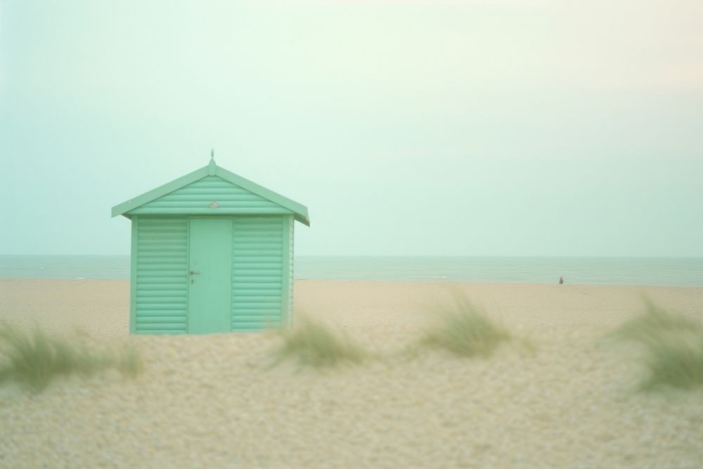 Beach hut architecture building outdoors. | Free Photo - rawpixel