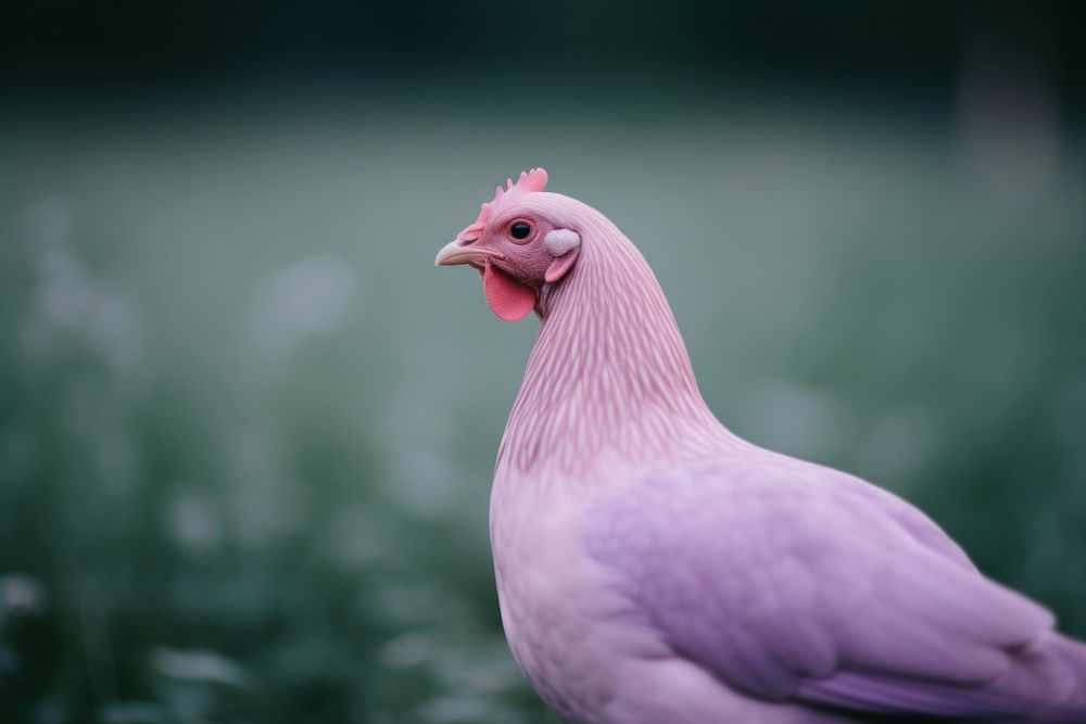 Rooster chicken animal purple. | Premium Photo - rawpixel