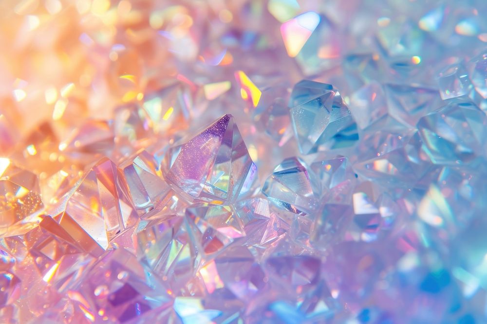 Holographic crystal texture background glitter | Premium Photo - rawpixel