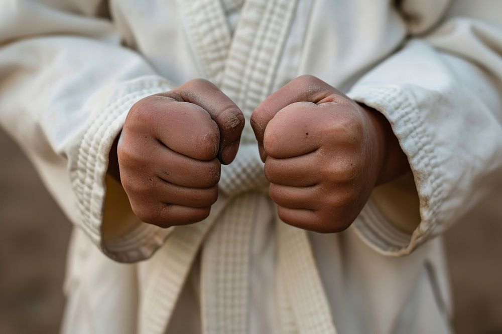 Kid karate fighter hands finger | Free Photo - rawpixel