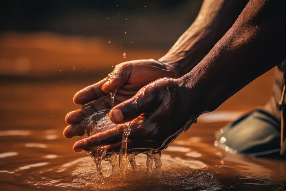 Hand reflection splashing cleaning. | Free Photo - rawpixel
