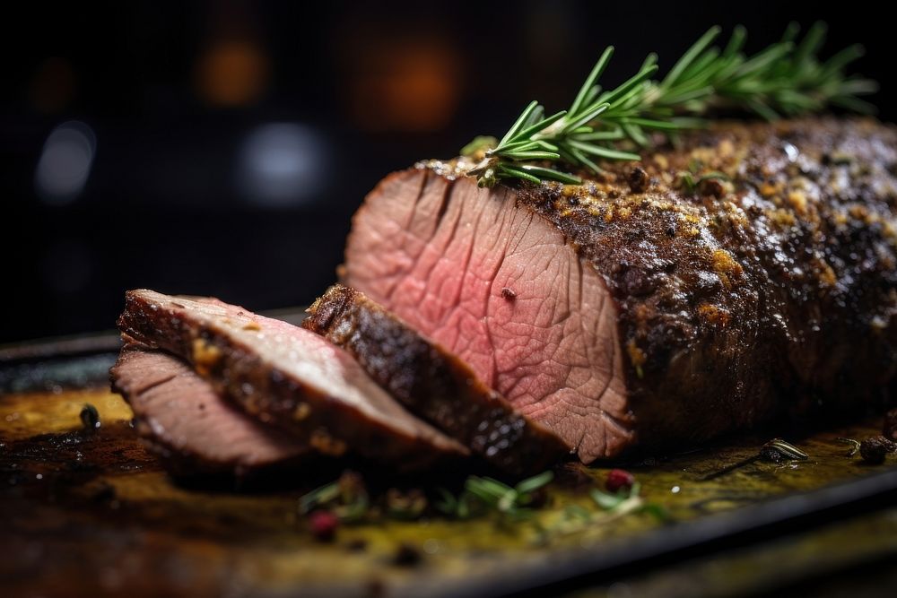 Extreme close Tarragon Crusted Roast | Free Photo - rawpixel