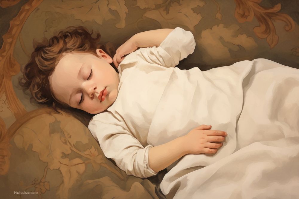 Illustration kid sleep sleeping portrait | Free Photo Illustration ...