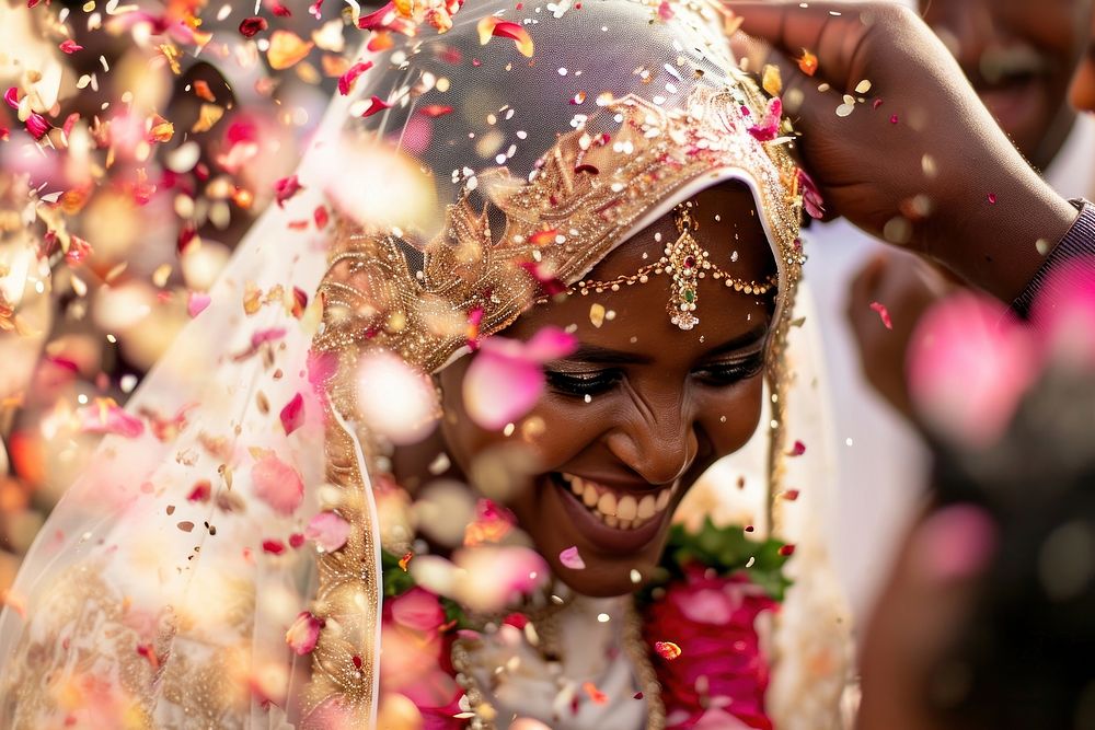Happy Somali couple wedding ceremony | Free Photo - rawpixel