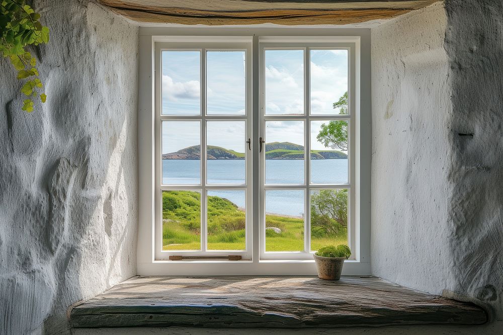 Window see island windowsill cottage | Premium Photo - rawpixel