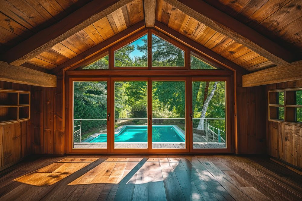 Window see swimming pool architecture | Premium Photo - rawpixel