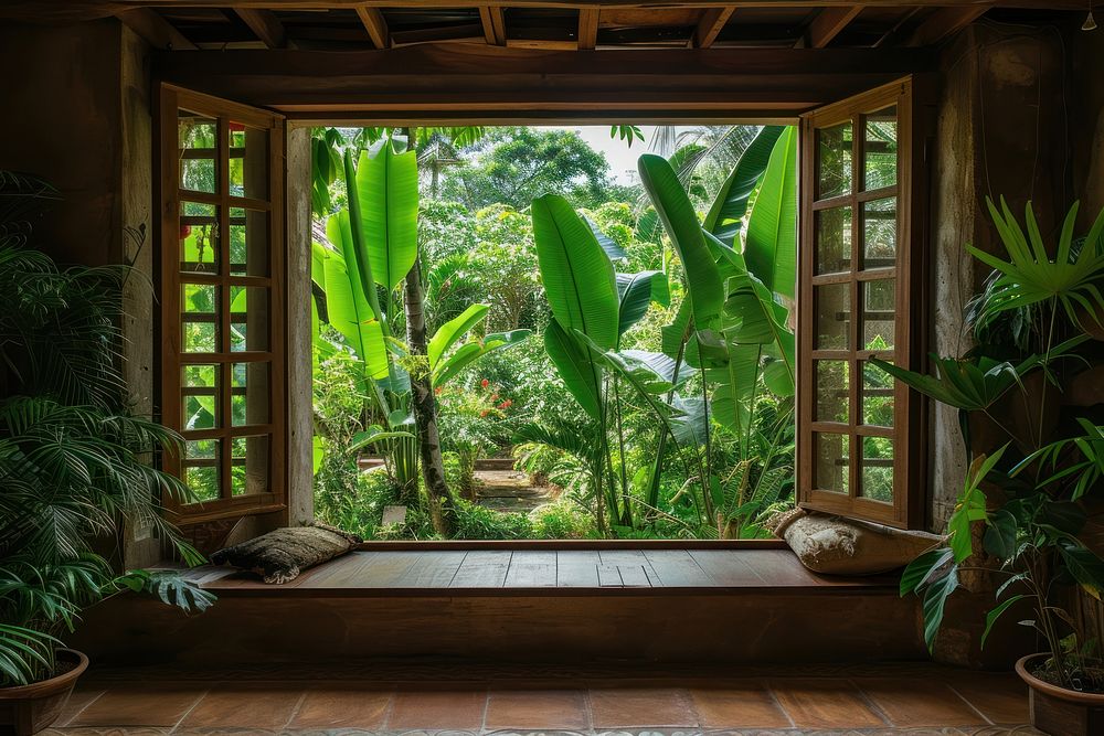 Window see jungle outdoors nature | Premium Photo - rawpixel