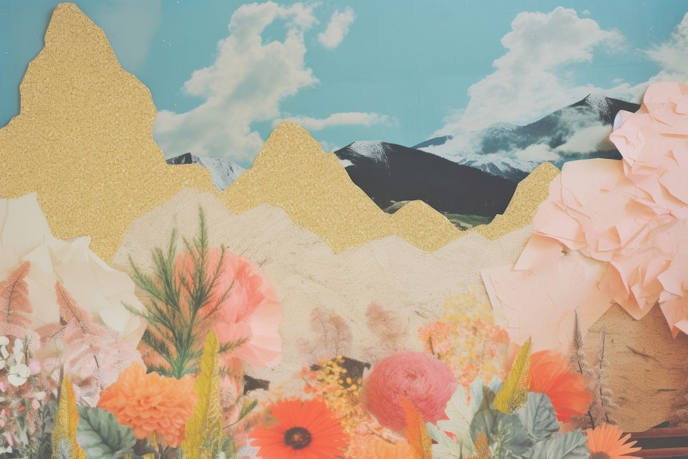 Peak craft collage art painting | Premium Photo Illustration - rawpixel